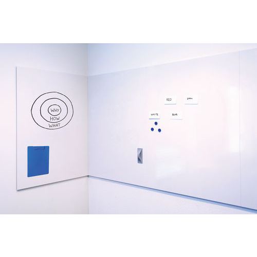 Magnetic whiteboard without frame - Smit Visual - Manutan.co.uk
