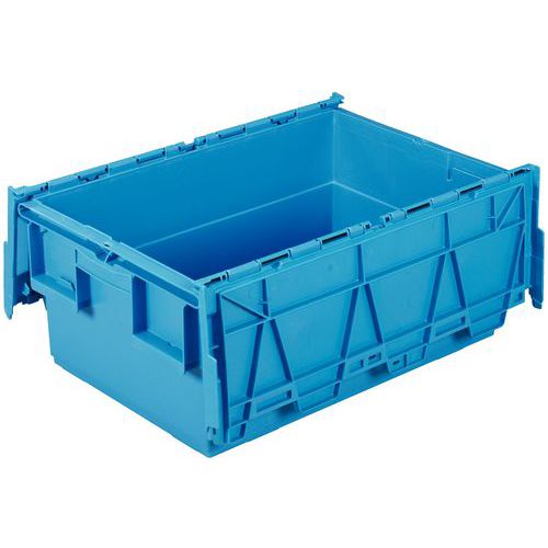 Integra® transport container - Length 600 mm - Turquoise - Manutan.co.uk