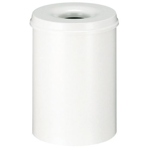 30L Fire-Resistant Steel Indoor Waste Bin with Safety Lid - Vepabins ...