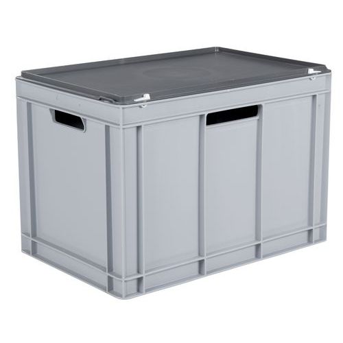 Euro Containers with Lid 28L to 75L - 600mm - Manutan.co.uk