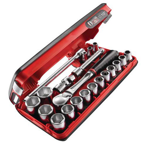 SL1.61 sealed 1/2 hex ratchet set - 21 pieces - Manutan.co.uk
