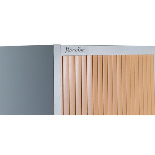 PVC Tambour Door Cupboard | HxWxD 1950x1000x450mm | 10 Year Guarantee