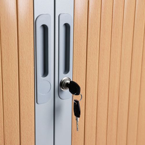 PVC Tambour Door Cupboard | HxWxD 1950x1000x450mm | 10 Year Guarantee