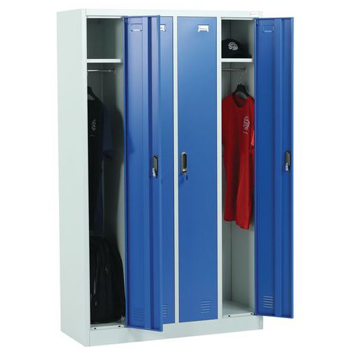 Four Clean & Dirty Lockers - Bank Of Metal Storage Lockers - Manutan ...
