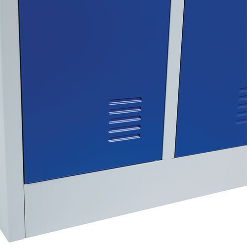 Four Clean & Dirty Lockers - Bank Of Metal Storage Lockers - Manutan ...