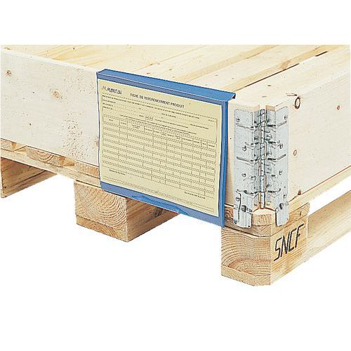 Label holder for folding pallet - Manutan Expert - Manutan.co.uk