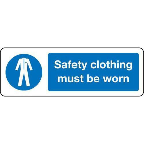 Safety Clothing Must Be Worn Sign | Signs & ID | Manutan UK