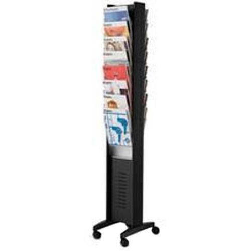 Double Sided Mobile Literature Display for Office and Retail Use