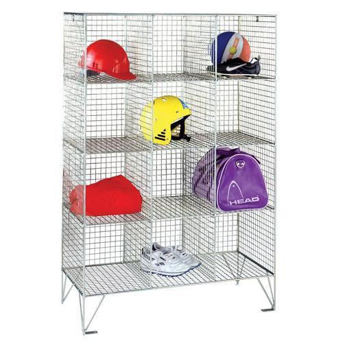 Wire Mesh Baskets - 12-40 Open Storage Boxes - Cubed Partitions ...