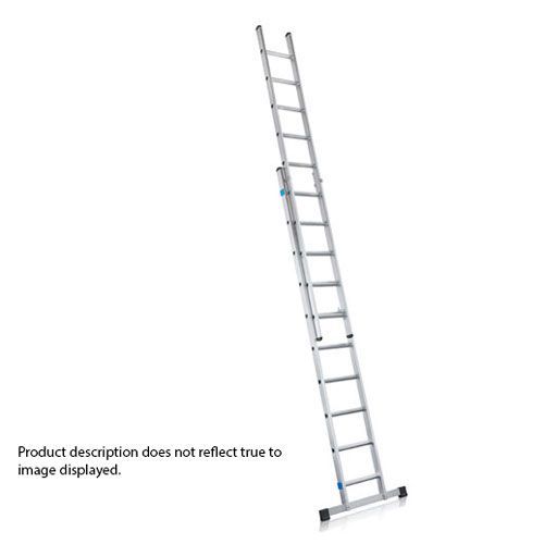 Aluminium Double Extension Ladder | 10 Year Guarantee | Manutan UK