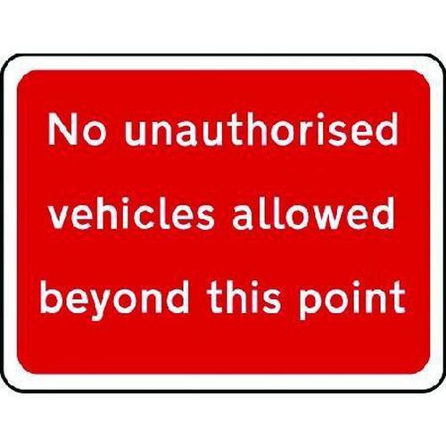 No Unauthorised Vehicles Allowed…... Sign | Signs & ID | Manutan UK
