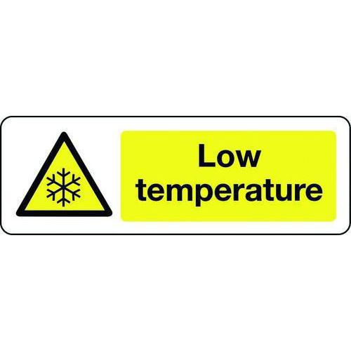 Low Temperature Sign | Clear Safety Signage | Manutan UK