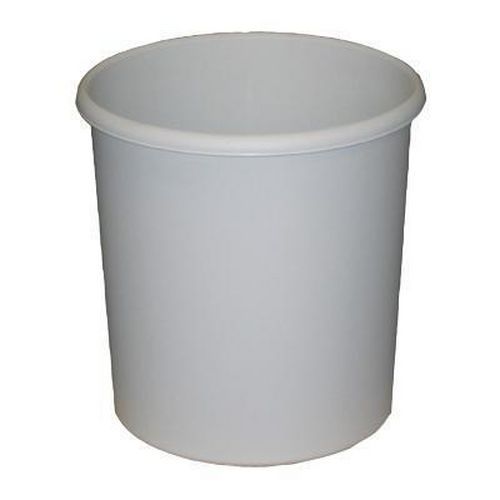 18L Round Plastic Wastebasket – Lightweight Office Paper Bin - Manutan ...