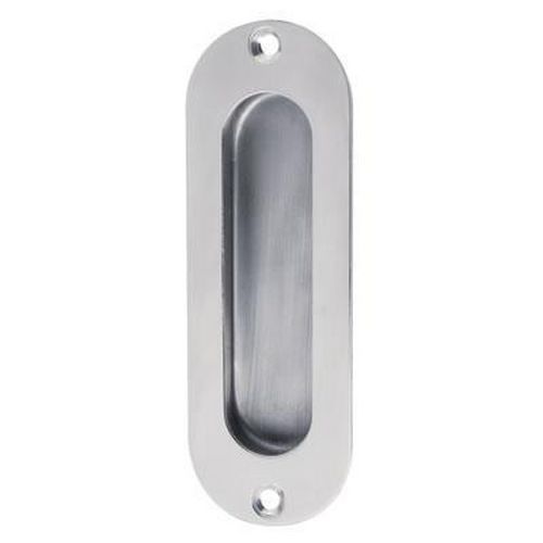 Altro Oval Flush Handle - 40 x 120mm - Polished Stainless Steel