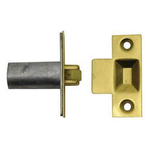 Adjustable Roller Catch - 19 x 38mm - Electro Brass - Manutan.co.uk
