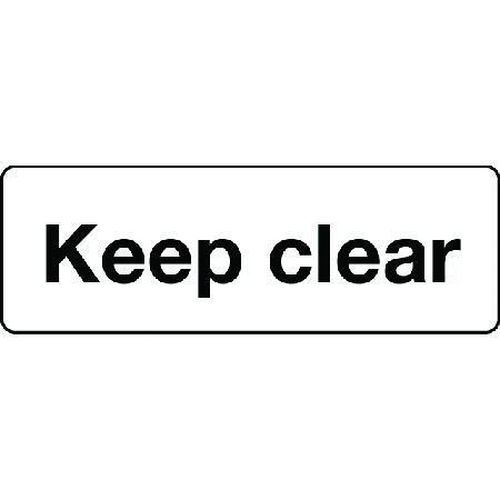 Keep Clear Sign | Essential Safety Signage | Manutan UK