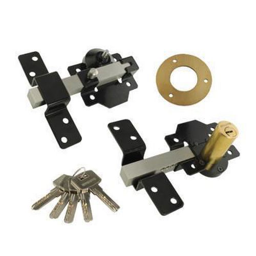 Locking Long Throw Lock 70mm 1 Key 1 Button Stainless Steel