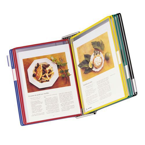 Stainless Steel A4 Wall Unit with 10 Tarifold Pockets | Manutan UK