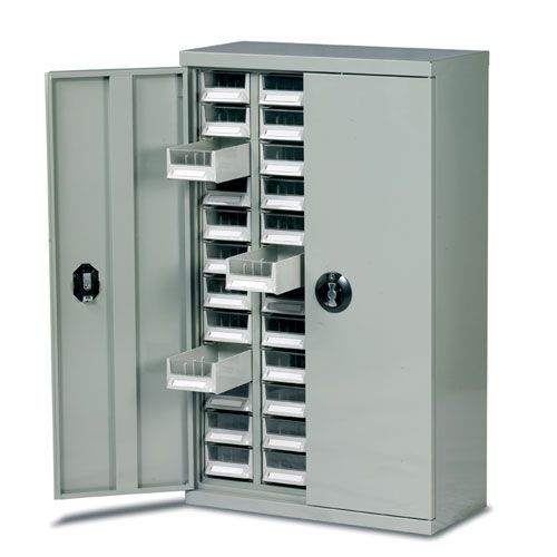 48 Drawer Small Parts Storage Cabinet | Storage Bin Kits | Manutan UK