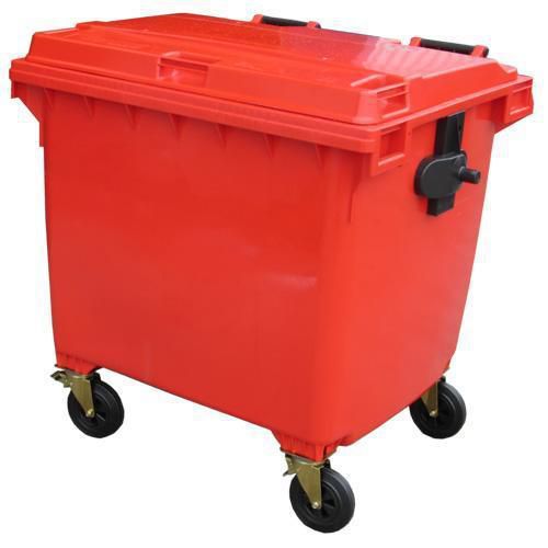 Large 1100L Plastic Wheelie Bin - 4 Wheels- Heavy Duty 450kg Load ...