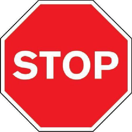 Stop Class 2 Sign for Traffic Control & Safety - Reflective Aluminium ...