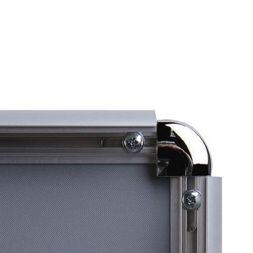 Silver Snap Frame with Rounded Edge | Manutan UK | Free Delivery