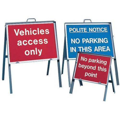 Free-Standing Steel Sign Frames | Signs & ID | Manutan UK