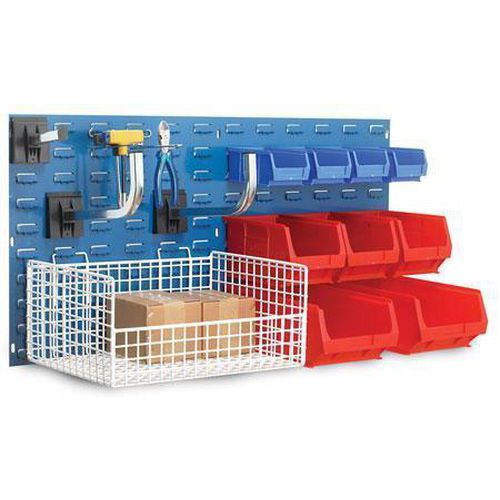 Double Indented Louvre Panels for Office Organization and Storage