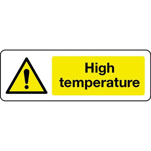 High Temperature Sign | Reliable Safety Signage | Manutan UK