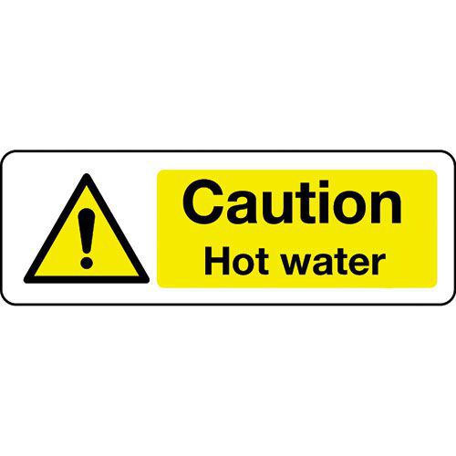 Caution Hot Water Sign | Signs & ID | Manutan UK