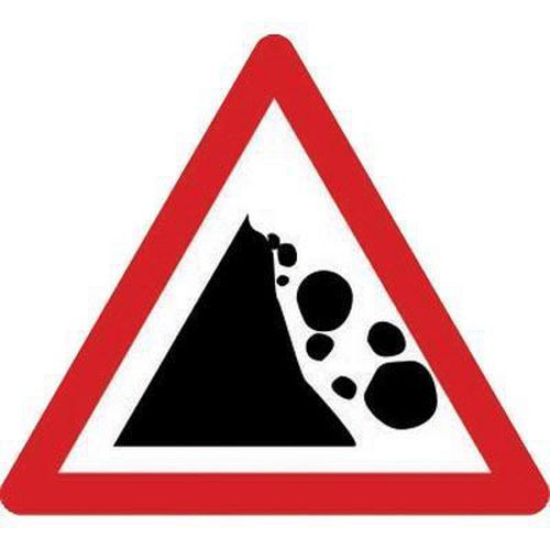 Class 2 Falling Rocks - Left Sign | Signs & ID | Manutan UK