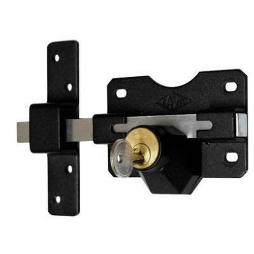 Locking Long Throw Lock 50mm 2 Keys Stainless Steel | Ironmongery