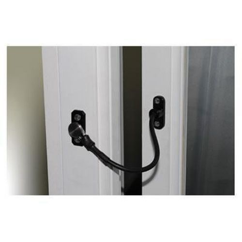 Jackloc Permanent Fixed Window Restrictor Black | Ironmongery