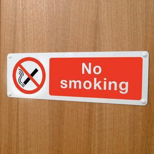 Small No Smoking Sign For Clean Air Zones - Aluminium Plastic & Vinyl ...
