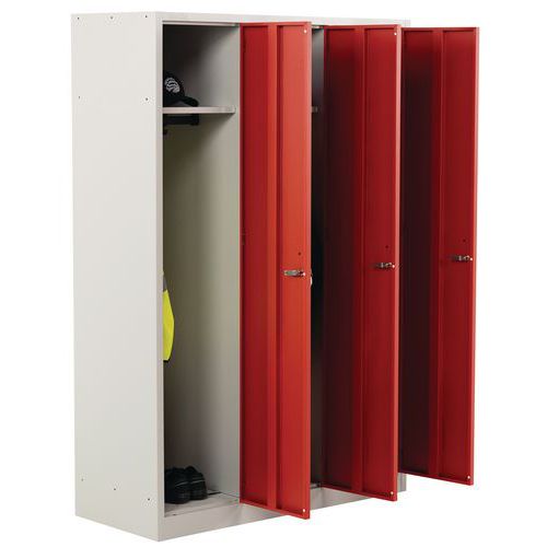 Modulo locker - 1 to 3 columns - On base - Manutan Expert - Manutan.co.uk