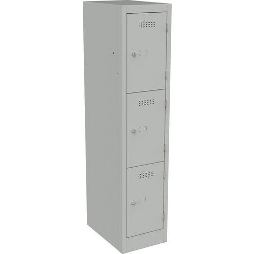 Bisley Low Height Primary Lockers | 1 Door to 3 Doors | 915x225x380mm