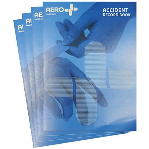 A4 Accident Record Book with 50 Pages HSE Compliant - Aero Healthcare ...