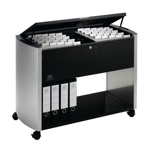 Design Line trolley for suspension files | Lockable | Manutan UK