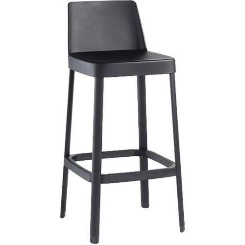 Indoor/Outdoor Plastic High Stool | Black | Verco Poseur