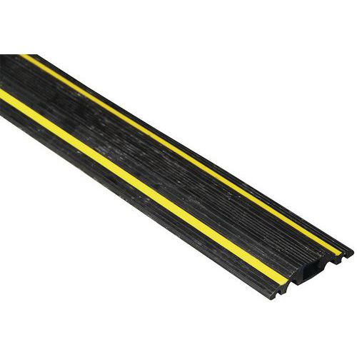 Cable cover - length 3 m - Black/yellow | Manutan UK