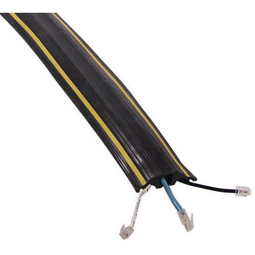 Outdoor Cable Cover Strip - Black & Yellow Stripes - 3M Long - Manutan ...