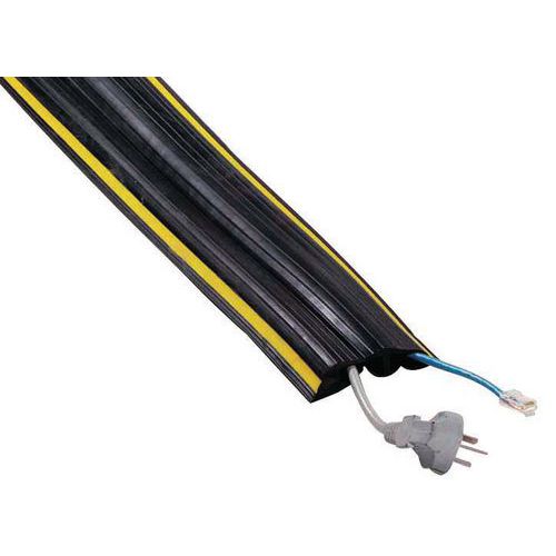 Cable cover - length 3 m - Black/yellow | Manutan UK