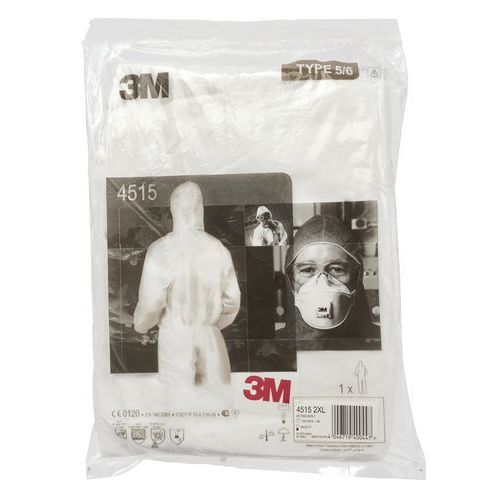3M 4515 white disposable overalls - Manutan.co.uk