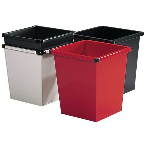 Square metal bin - Manutan.co.uk