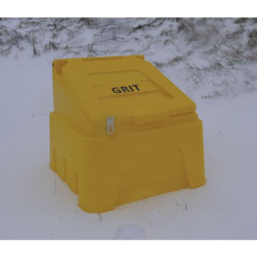 200L Yellow Grit Bins - Hasp And Staple Lock - Salt/Sand Storage ...