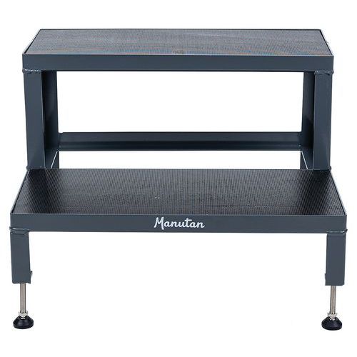 2-step steel stepstool | Warehouse Steps | Manutan UK