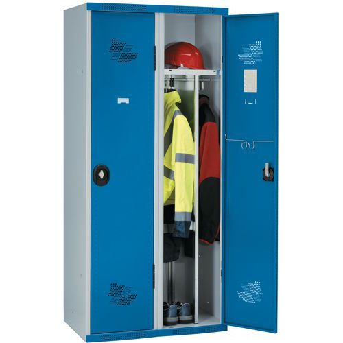 Seamline Optimum® 2-column locker - Column width: 400 mm - On base ...