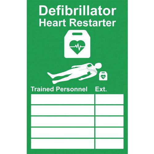 AED Defibrillator Signs | First Aid Room Equipment | Manutan UK