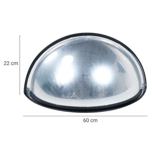 Security Mirror - 1/4 Sphere 180 ° | Exterior Mirror | Manutan