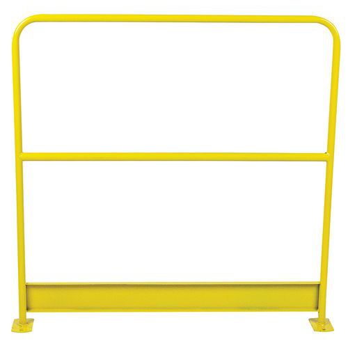 Safety barrier with plinth - Yellow RAL 1023 - Manutan.co.uk